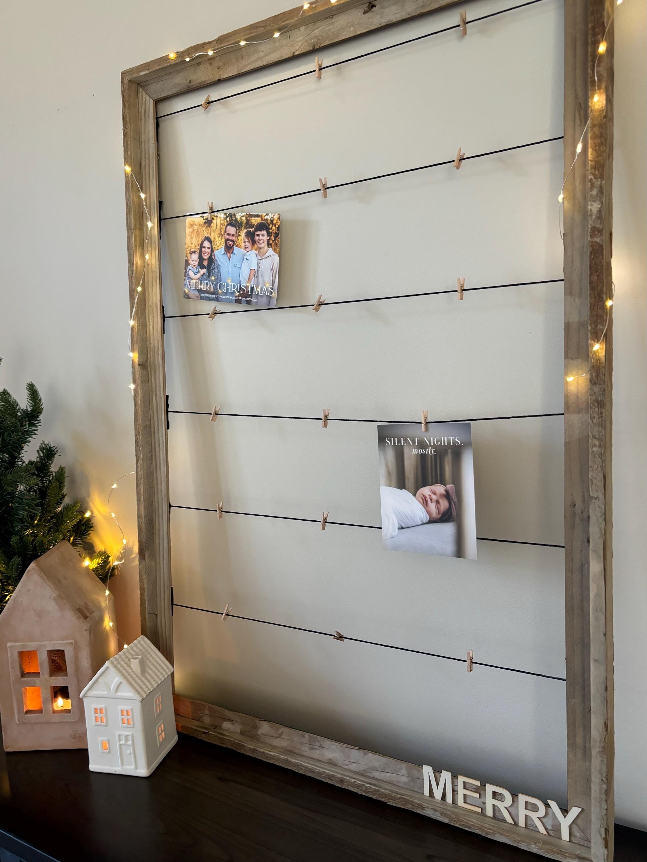 Christmas Card Display Frame Christmas Gift Display Frame Photo Display ...