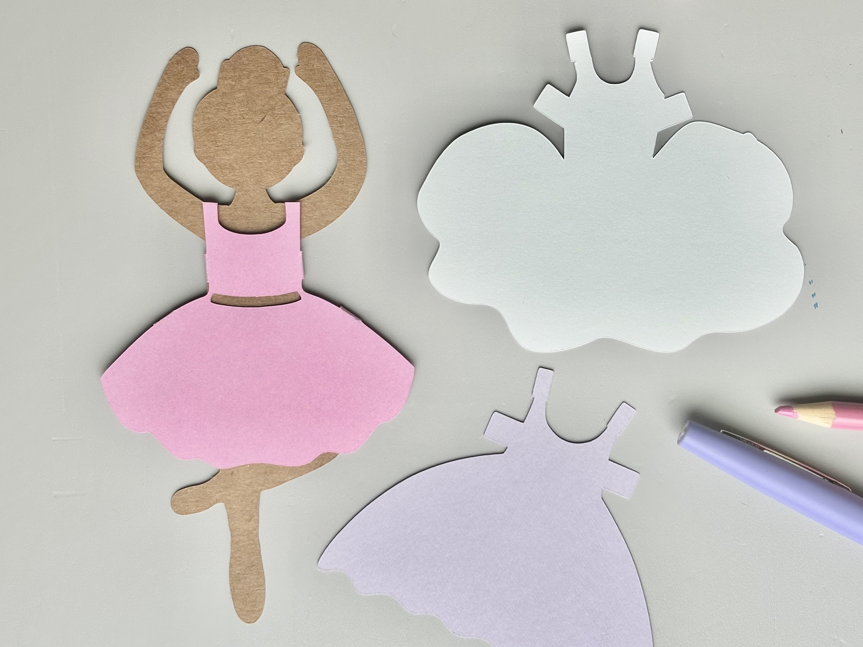 Party Favor Paper Doll Ballerina Party Activity Dance Party Favor Dance ...