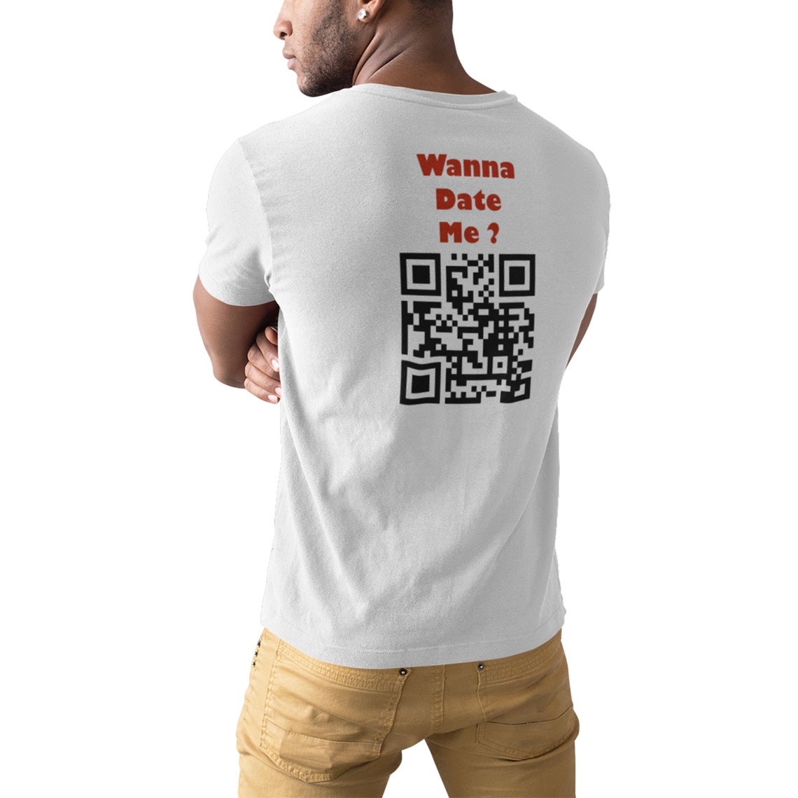 Personalized QR Code Wanna Date Me Unisex T-shirt/viral Instagram T ...