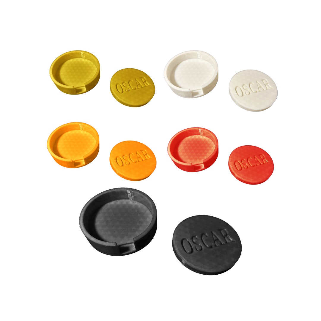 Personalised 3D Printed Name / Text Coffee Drink Coaster With Case 2 ...