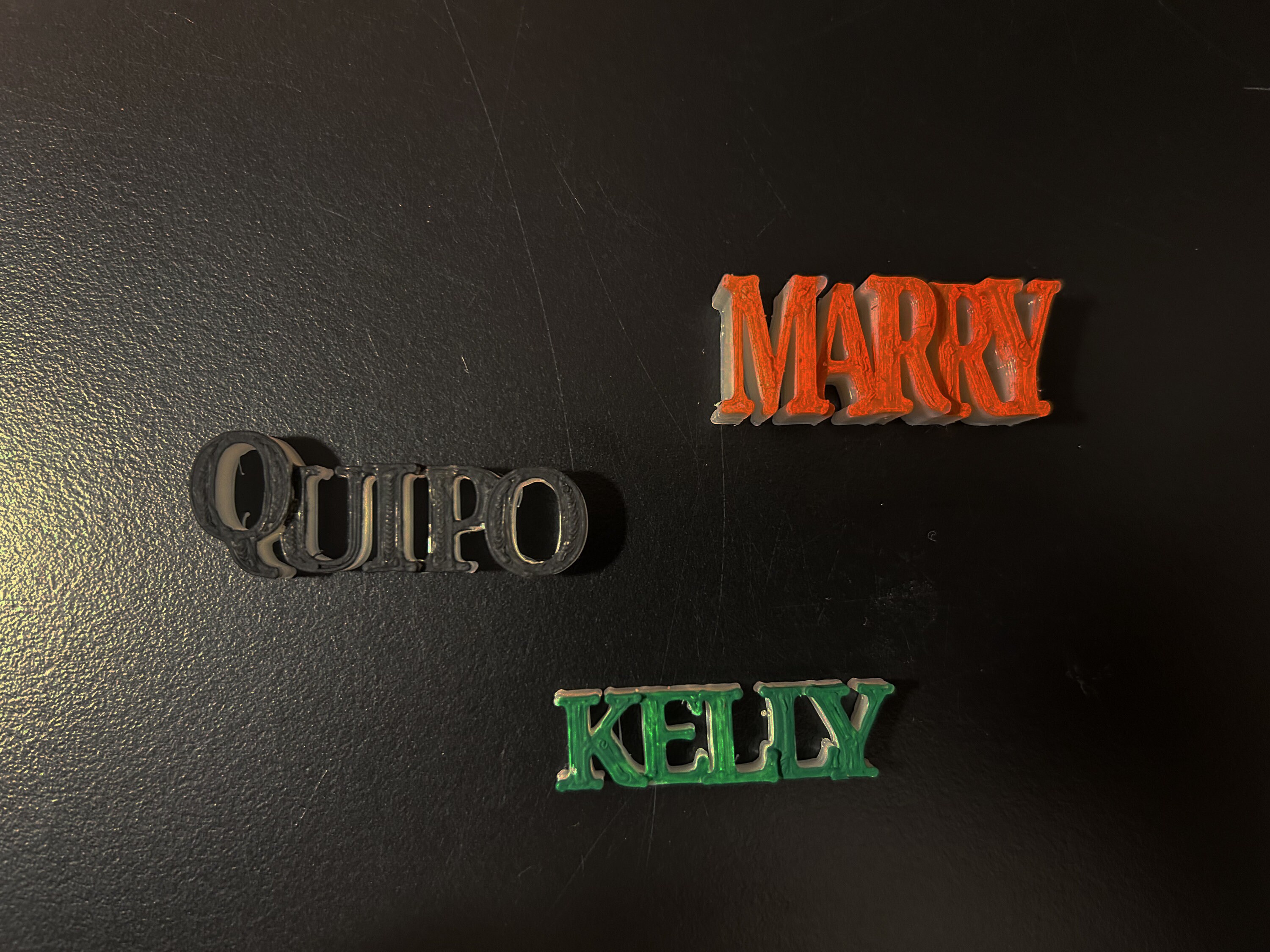Personalized Name Game Pawns 3D Printed Name Game Token Handpainted ...