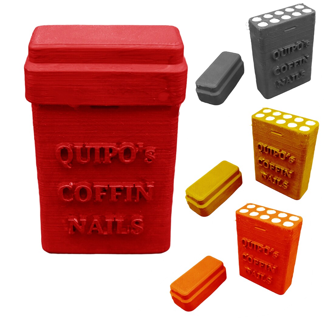 Personalized Name Cigarette Case Funny Coffin Nails Cigarette Box ...