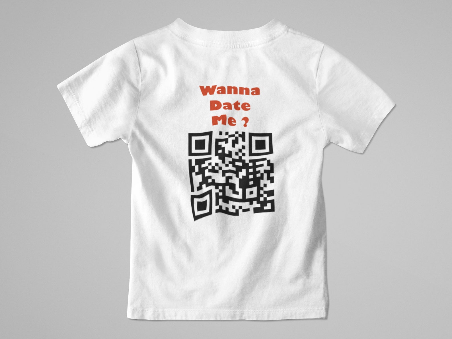 Personalized QR Code Wanna Date Me Unisex T-shirt/viral Instagram T ...