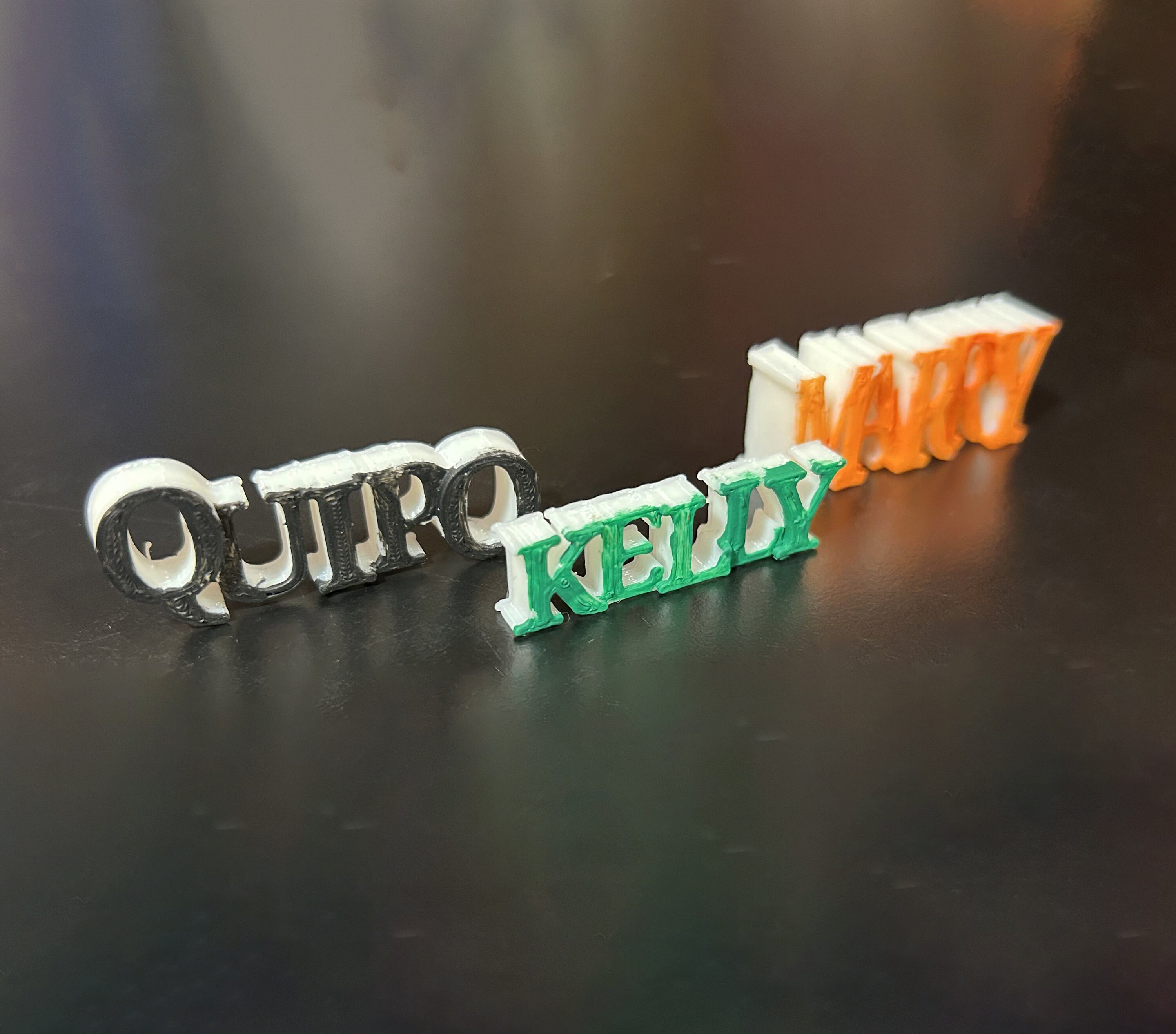 Personalized Name Game Pawns 3D Printed Name Game Token Handpainted ...