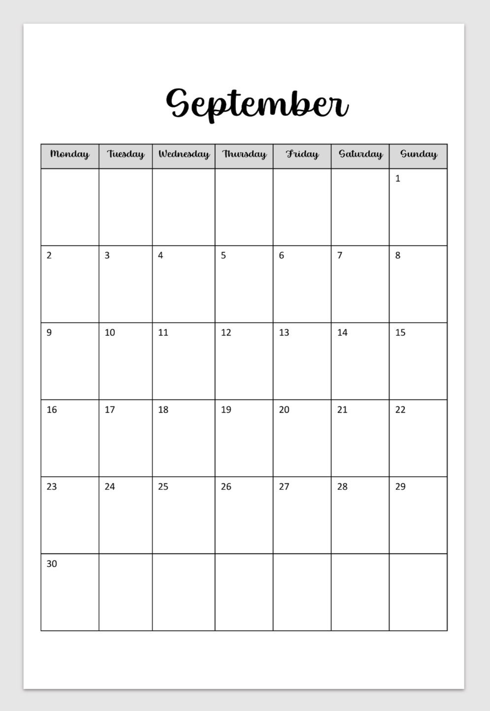 Printable Calendar 2024 Monthly Planner 2024 A4 Format Minimalist ...