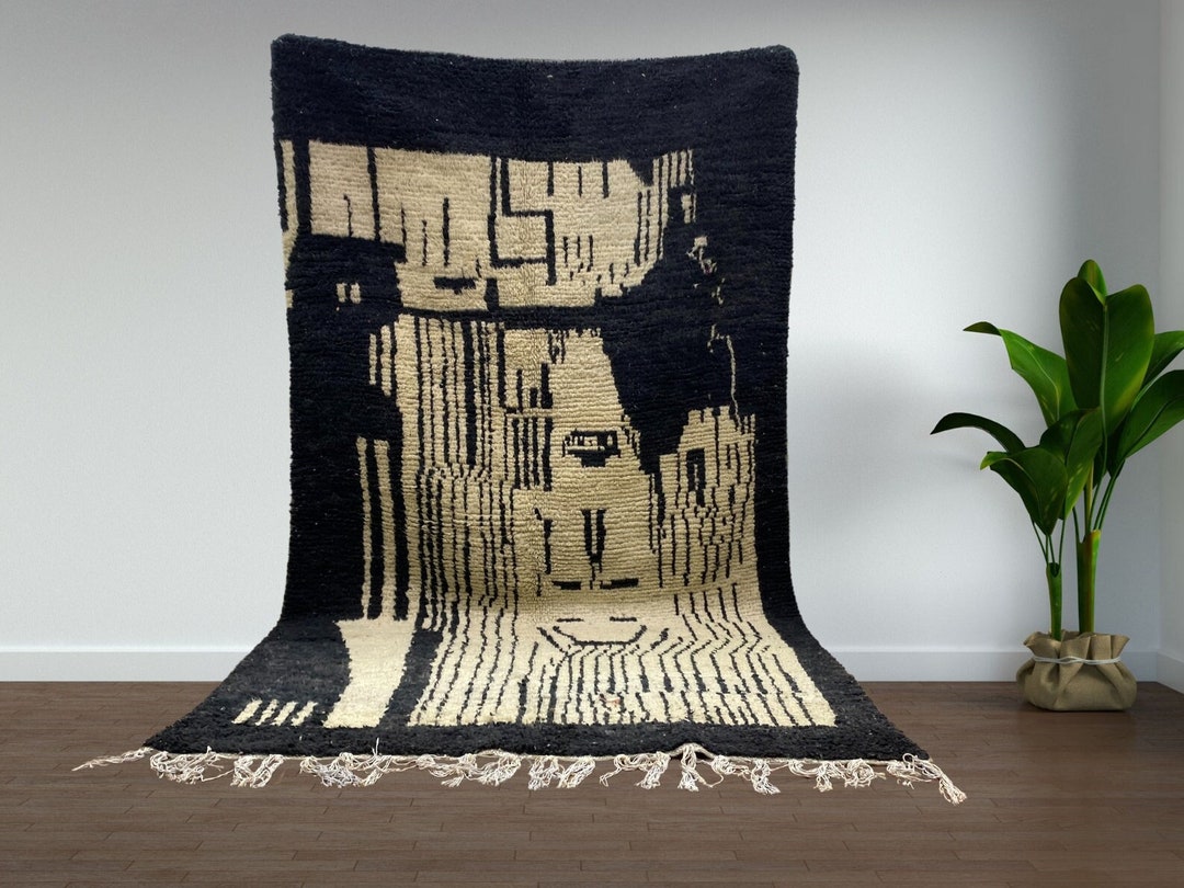 Berber Rug, Berber Carpet Moroccan Rug Hand Knotted Beni Ourain Rug All ...