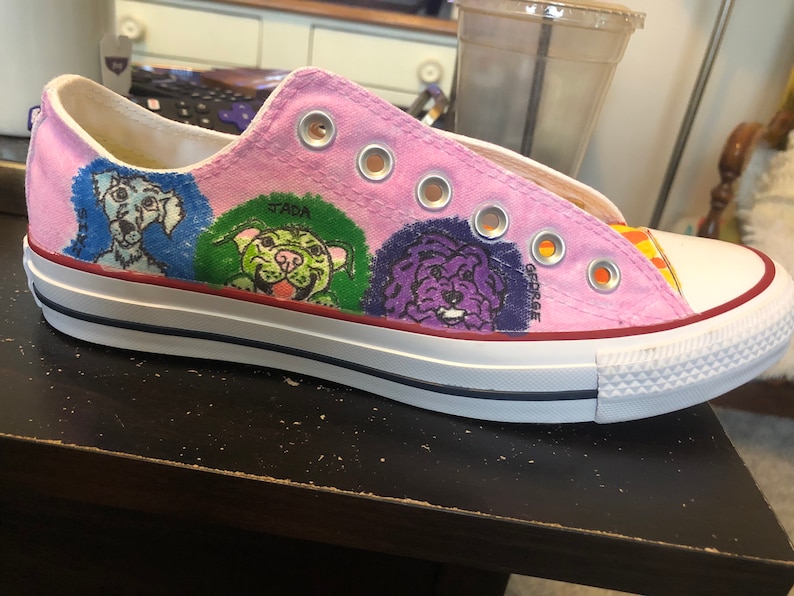 Custom Painted Sneakers - Etsy