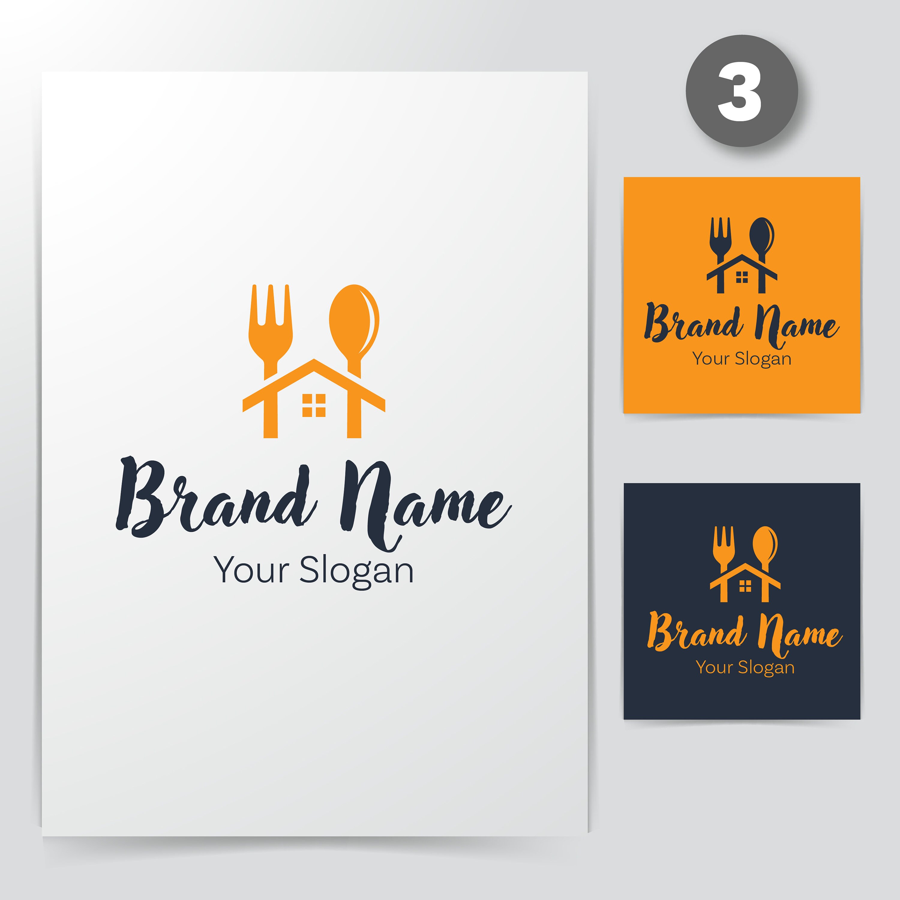 Restaurant Logo, Food Logo, Gastro Logo, Custom Logo, Personalizable ...