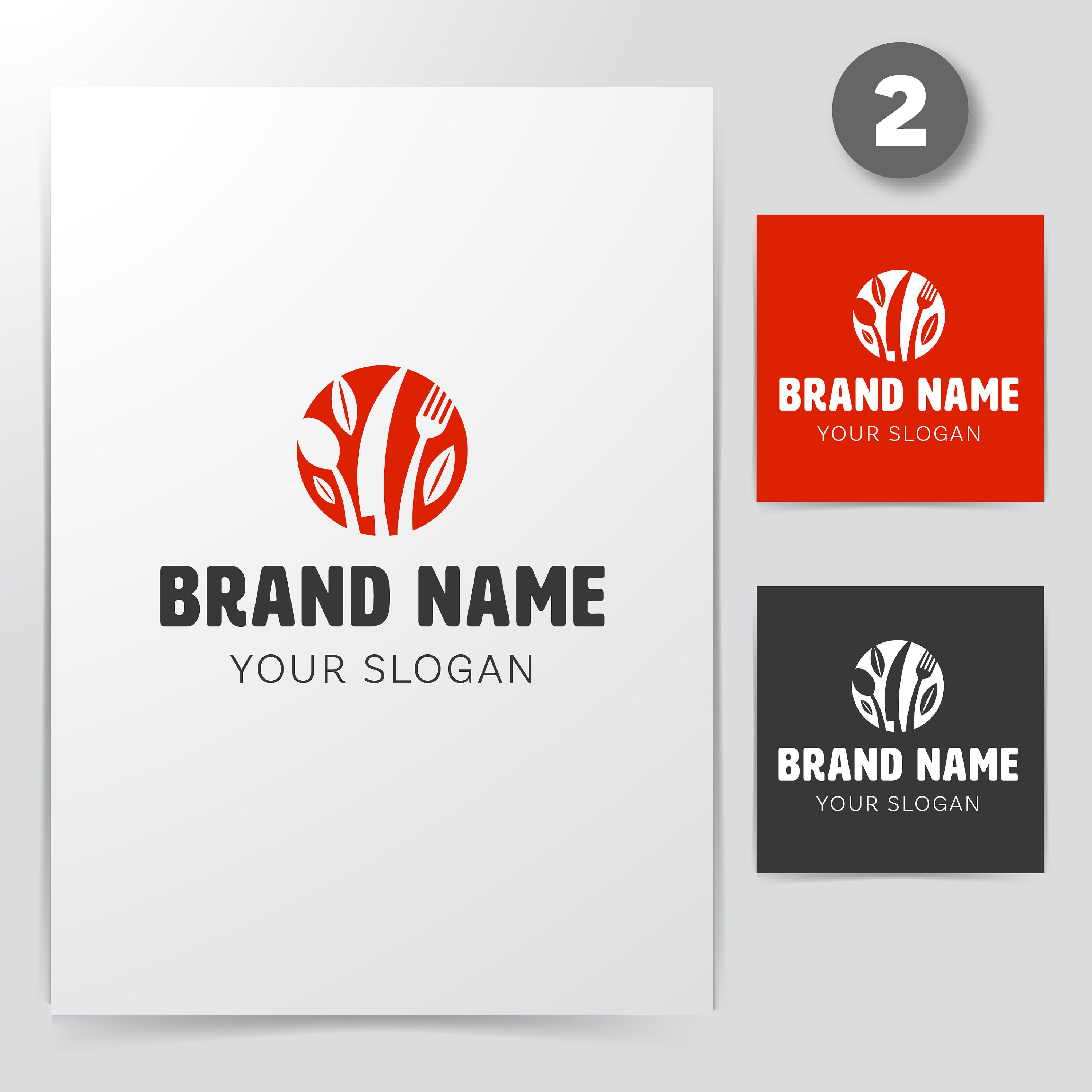 Restaurant Logo, Food Logo, Gastro Logo, Custom Logo, Personalizable ...