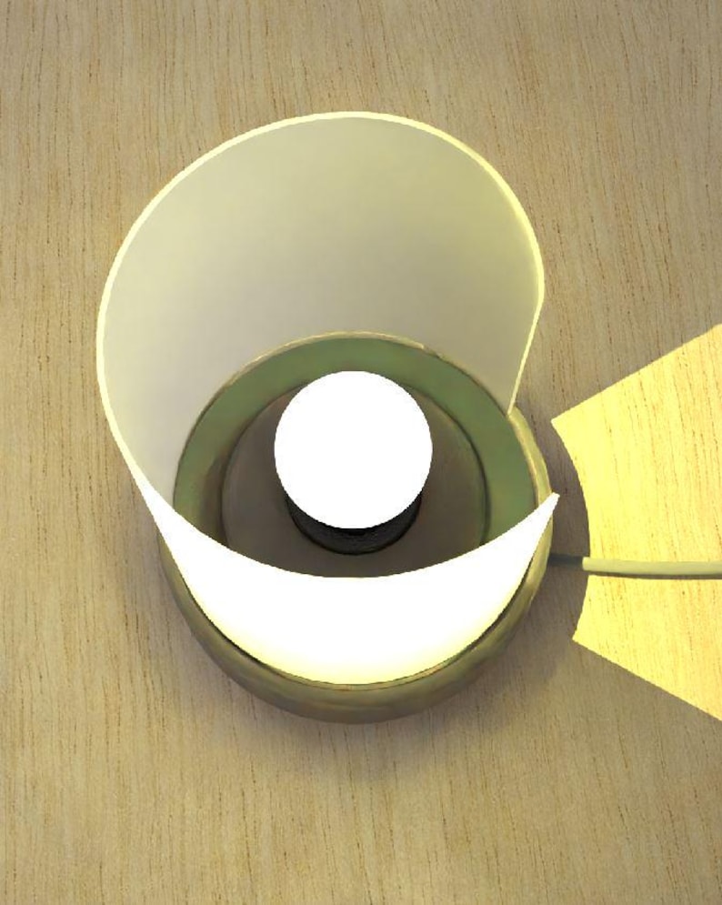 Modern Rotatable Table Lamp STL File: 3D Print Home Decor (digital ...