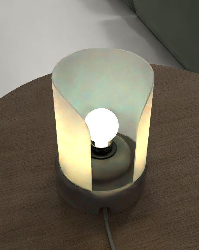 Modern Rotatable Table Lamp STL File: 3D Print Home Decor (digital ...