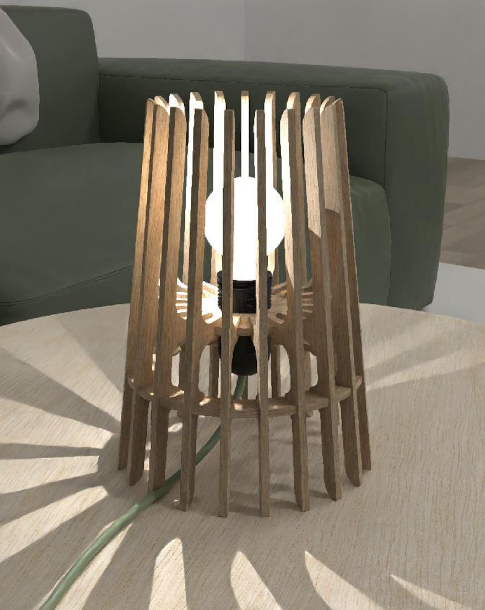 Simple Elegant Laser Cut Table Mood Lamp 4 Mm Plywood Digital Download ...