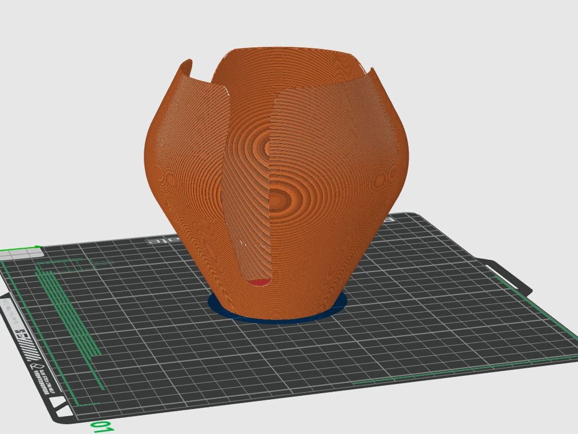Geometric 3D Printed Table Lamp STL OBJ File Digital Download - Etsy