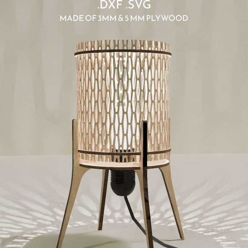 Laser Cut Lamp - Etsy