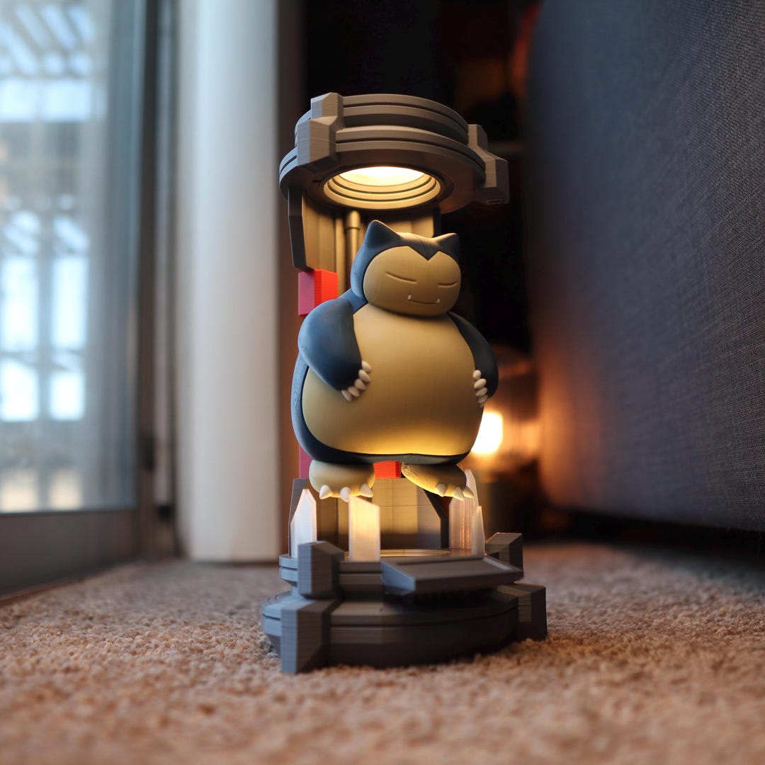 3D Printed Pokémon Clone Tank With Snorlax LED Light Version or No ...