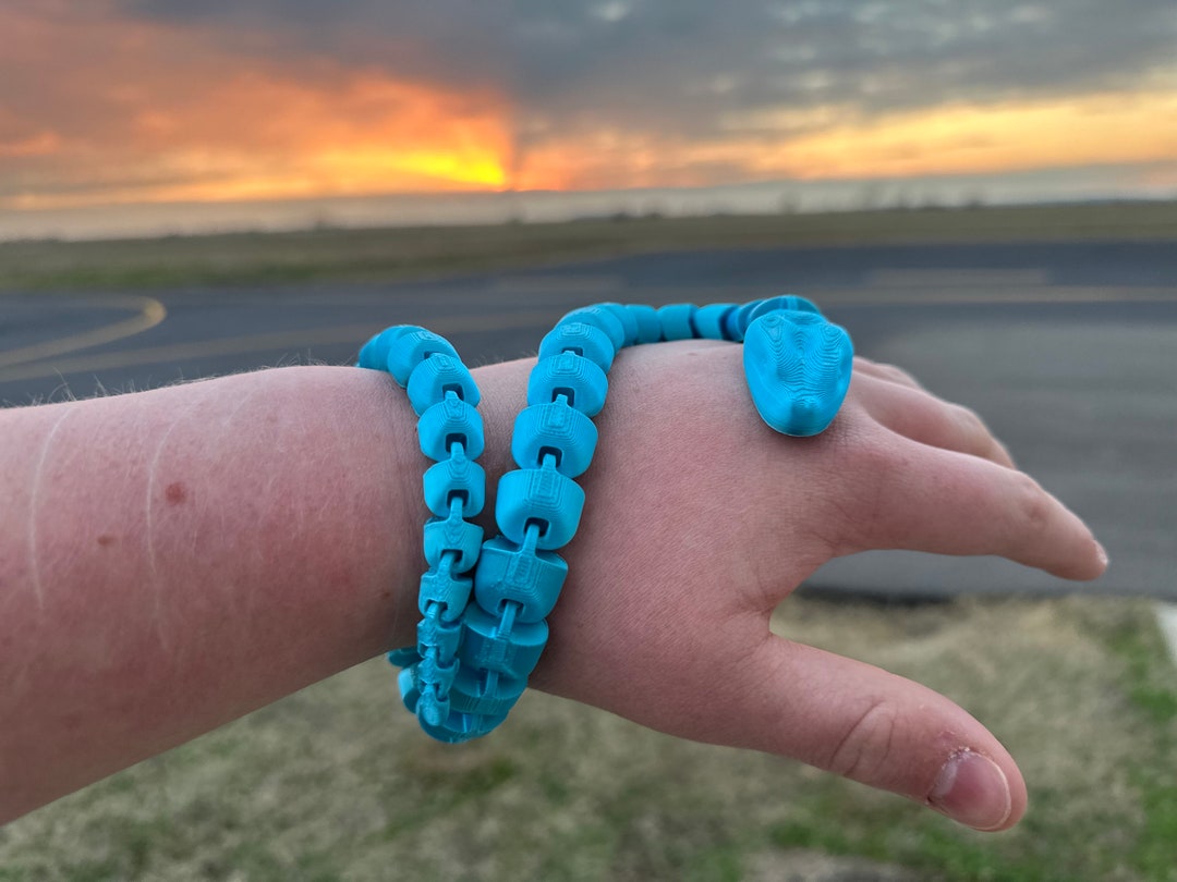 Flexible 3D Printed Snake Toy | 3D Printed Toy | Reptile Inspired ...