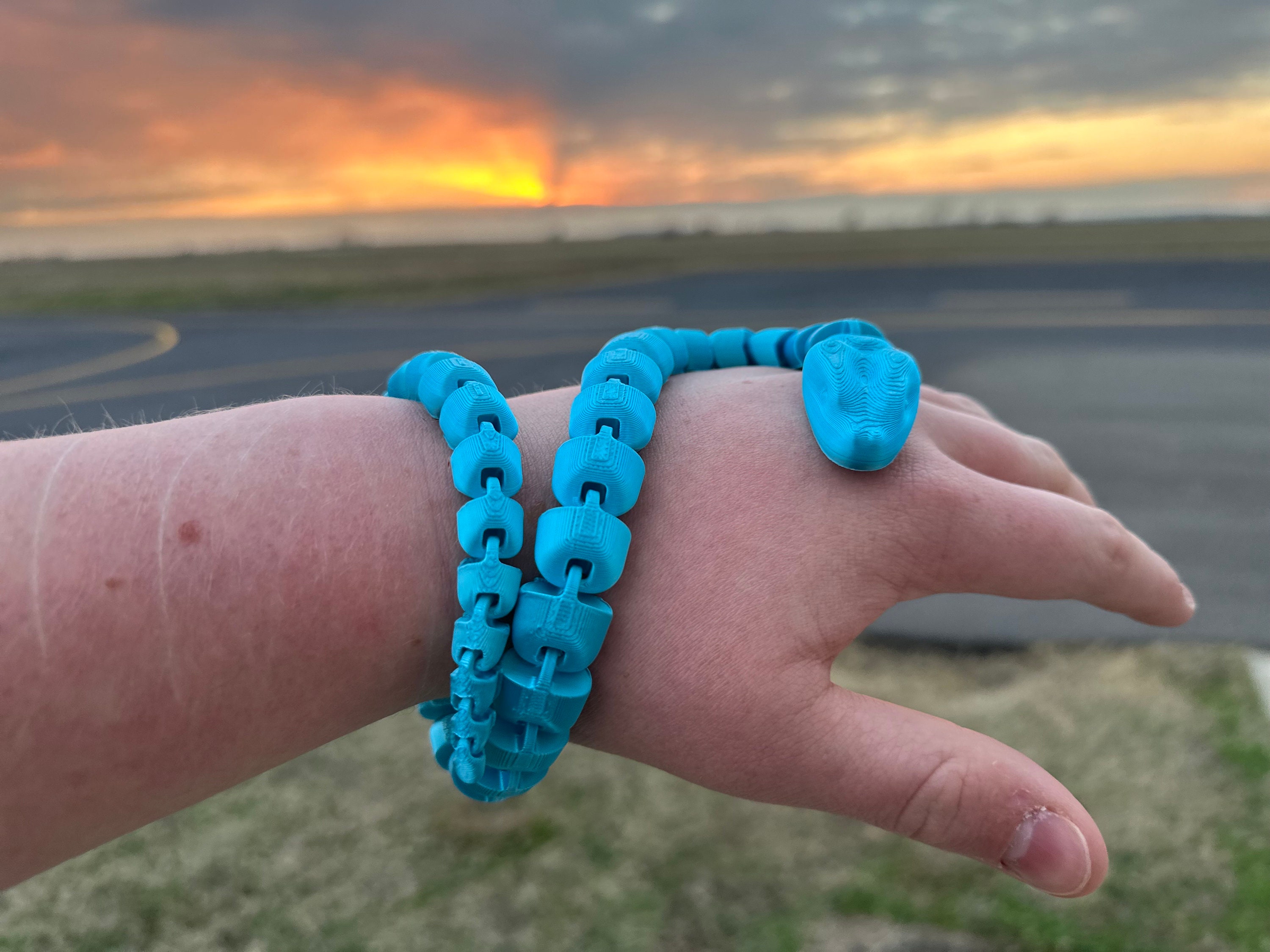 Flexible 3D Printed Snake Toy | 3D Printed Toy | Reptile Inspired ...