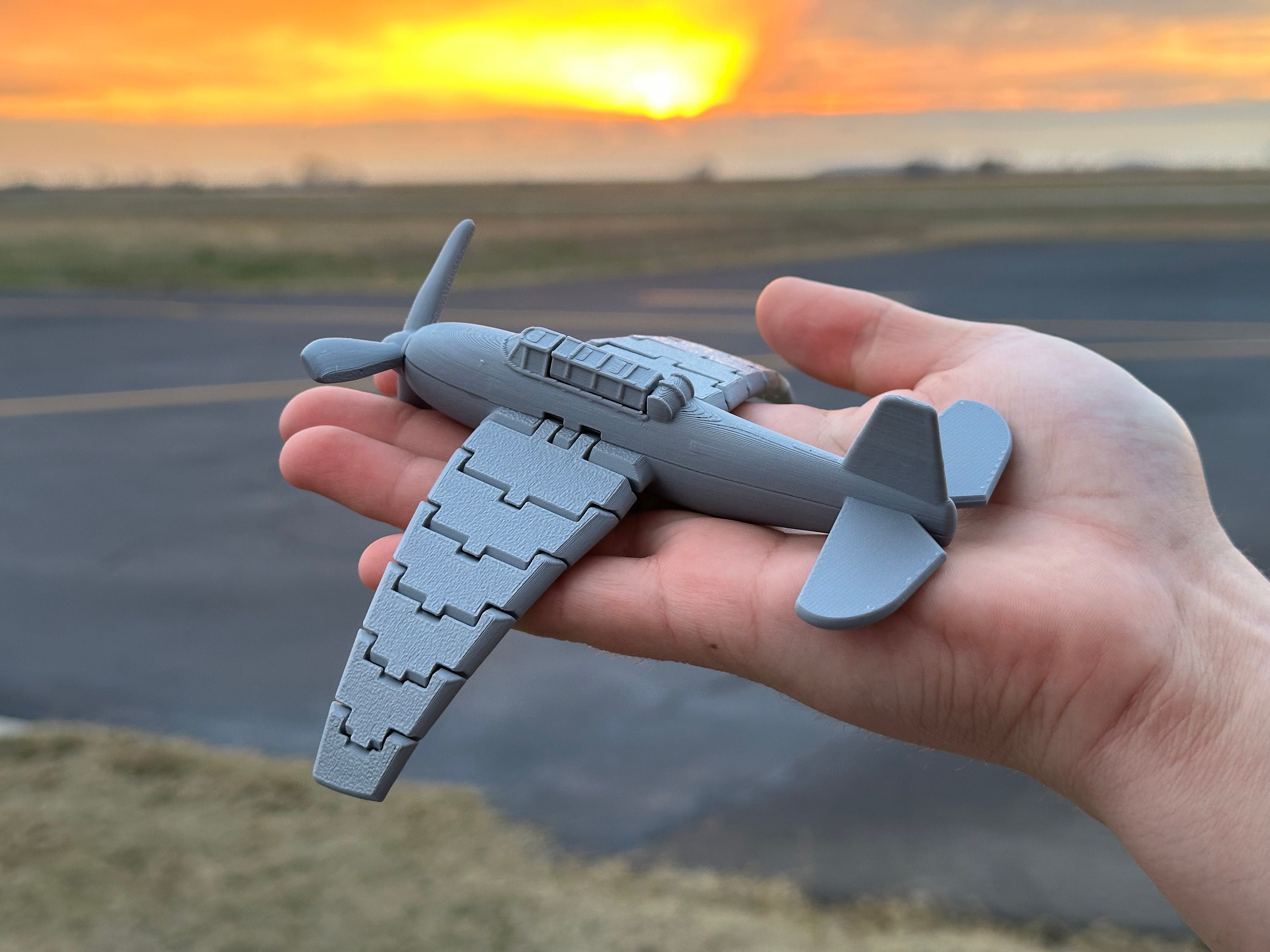 3D Printed Flexible Plane 3D Printed Flexible Plane Interactive Play ...