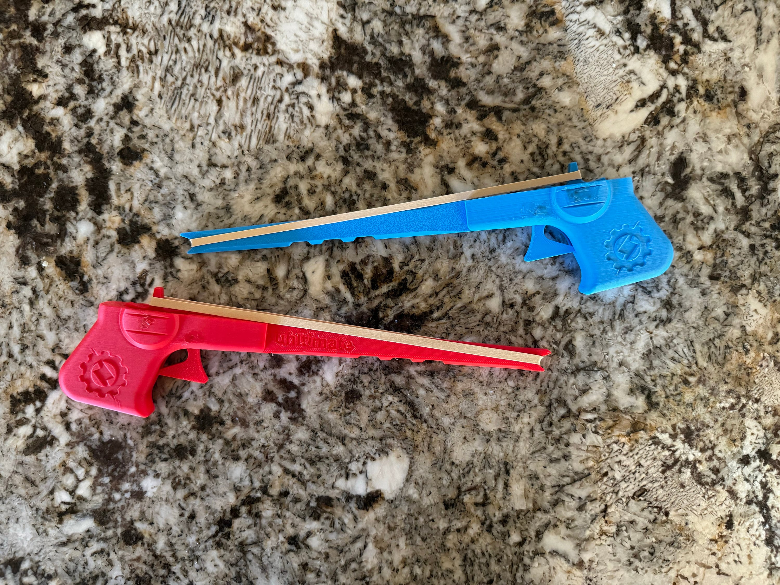 3d-printed Rubber Band Blaster 3d-printed Toy Gun Interactive Shooting ...