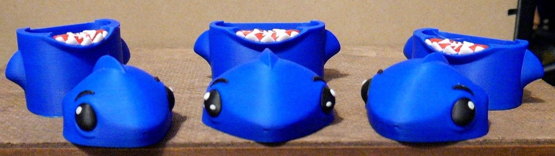 3D Printed AirPod Case - Rock N Fish Bones - Blue & White- for AirPod ...