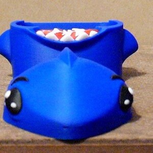 3D Printed AirPod Case - Rock N Fish Bones - Blue & White- for AirPod ...