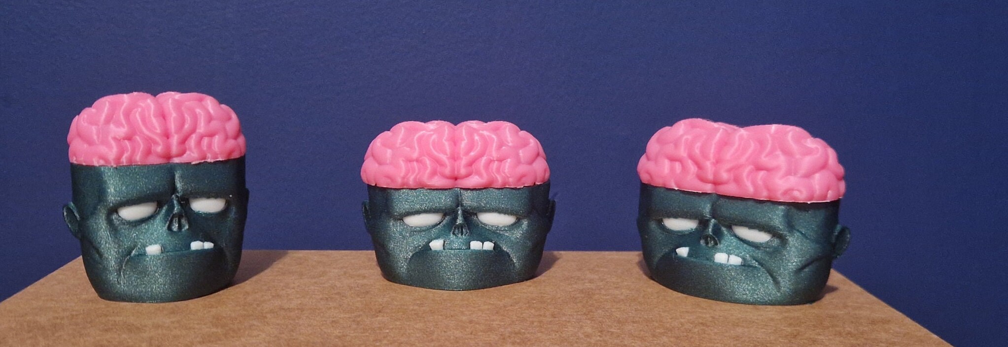 3D Printed AirPod Case - Metal Zombie Head - Green - for AirPod 2nd Gen ...