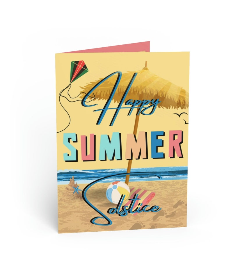 Happy Summer Solstice Seasonal Greeting Card - Etsy