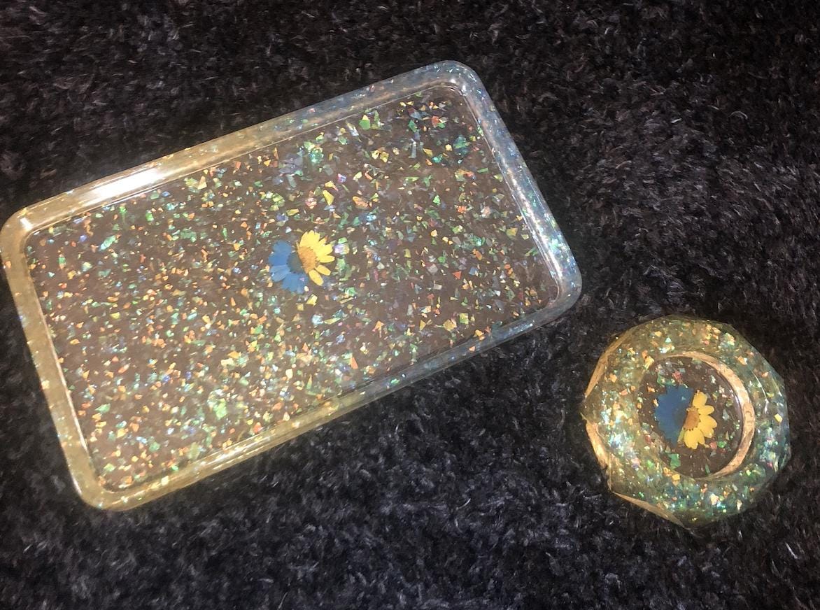 Gemini Bliss Rolling Tray Ashtray Set - Etsy