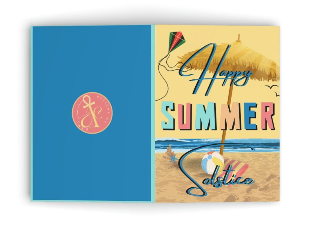 Happy Summer Solstice Seasonal Greeting Card - Etsy