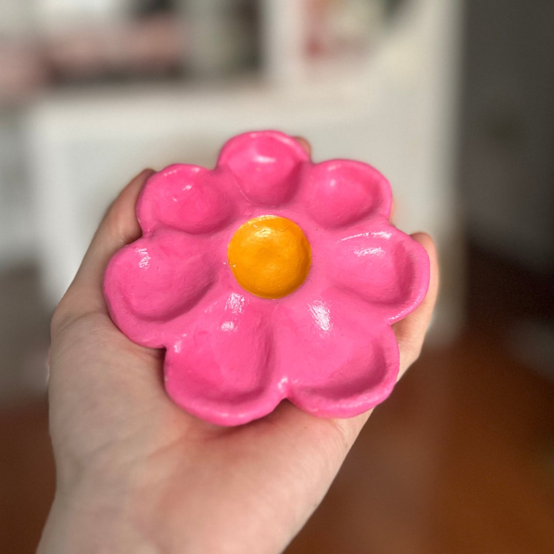 Clay Daisy Flower Trinket Tray - Etsy