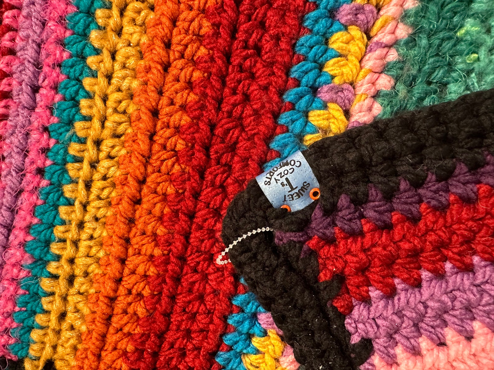 Handmade, Crocheted, Large Mexican Style, Serape, Warm and Heavy ...