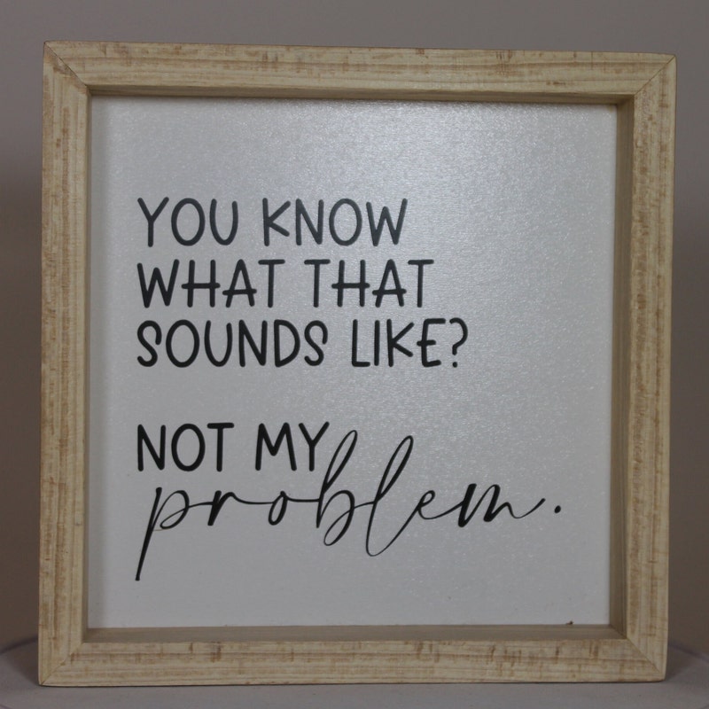 No Problem Sign - Etsy