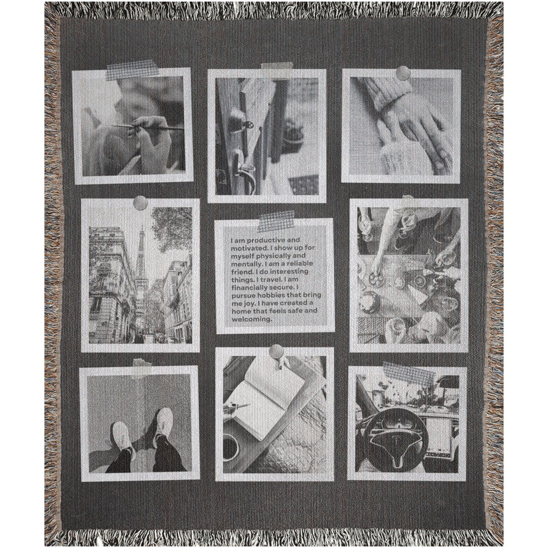 Vision Board, Personalized Vision Board Display, Vision Board Blanket ...
