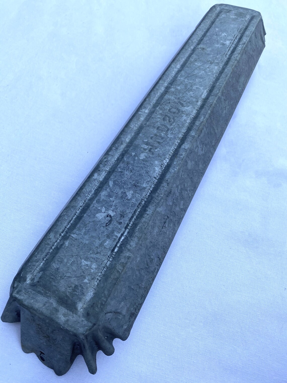 Authentic HUDSON Chicken Feeder Farm Trough Planter Zinc Plated Metal ...