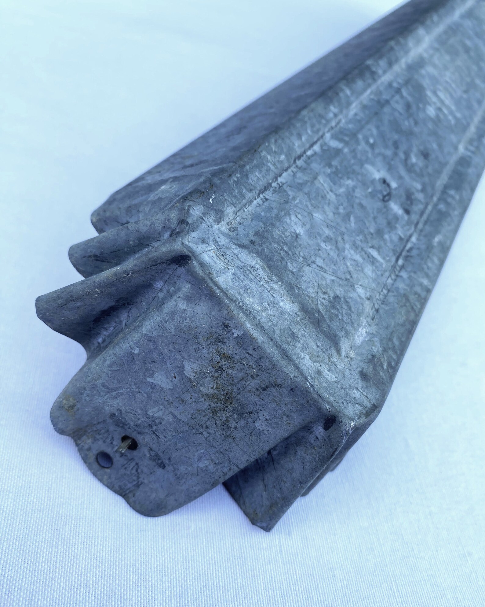 Authentic HUDSON Chicken Feeder Farm Trough Planter Zinc Plated Metal ...