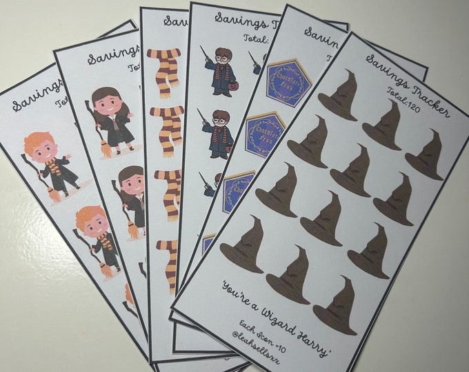 Harry Potter Savings Challenge Tracker - Etsy