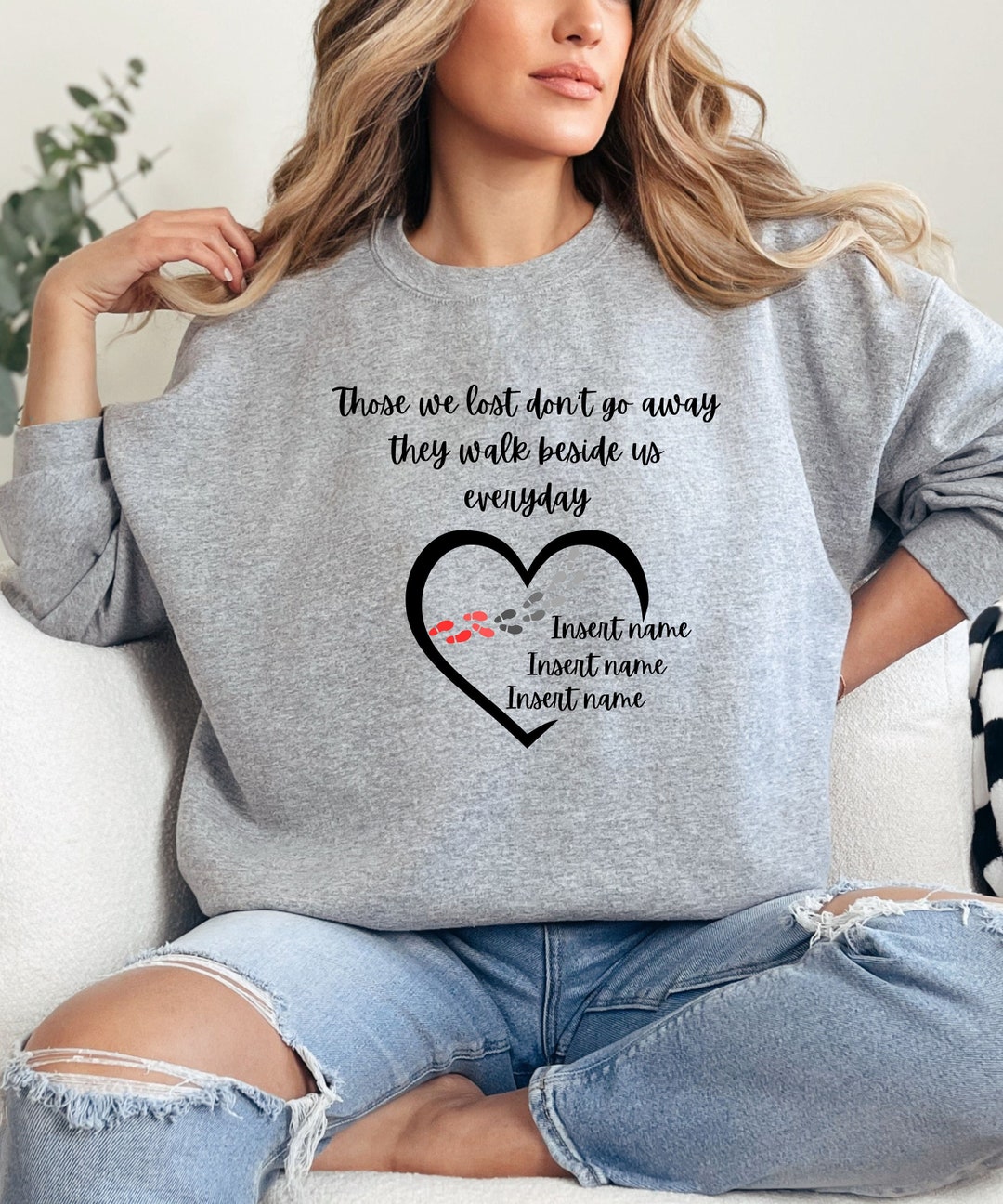 In Loving Memory Sweatshirt, Personalized Memorial Sweatshirt, Memorial ...