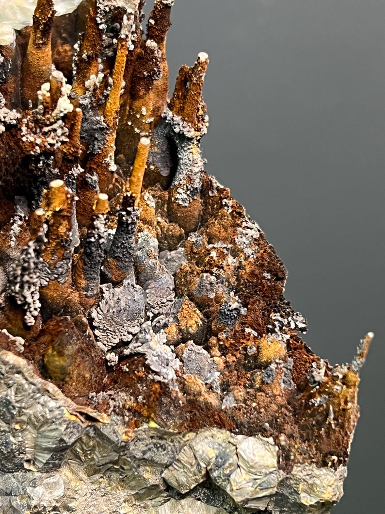 Museum Quality Very Special Specularite and Limonite on Stalactite ...