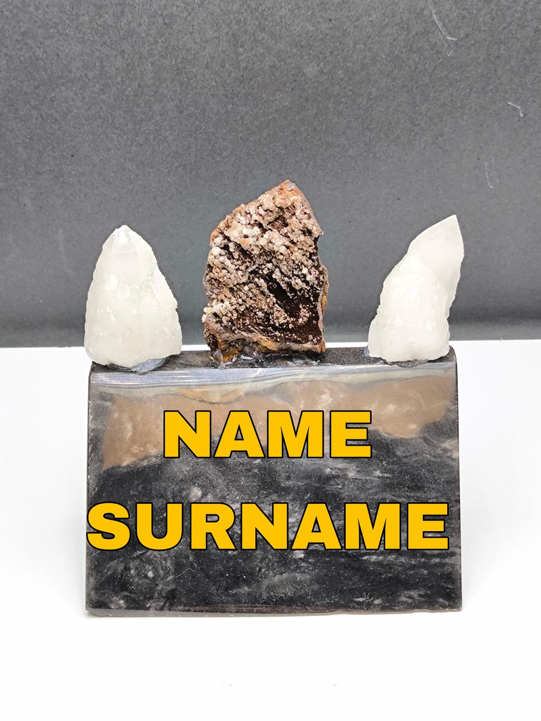 Personalized Obsidian Name Plate, Suitable for Use on the Office Desk ...