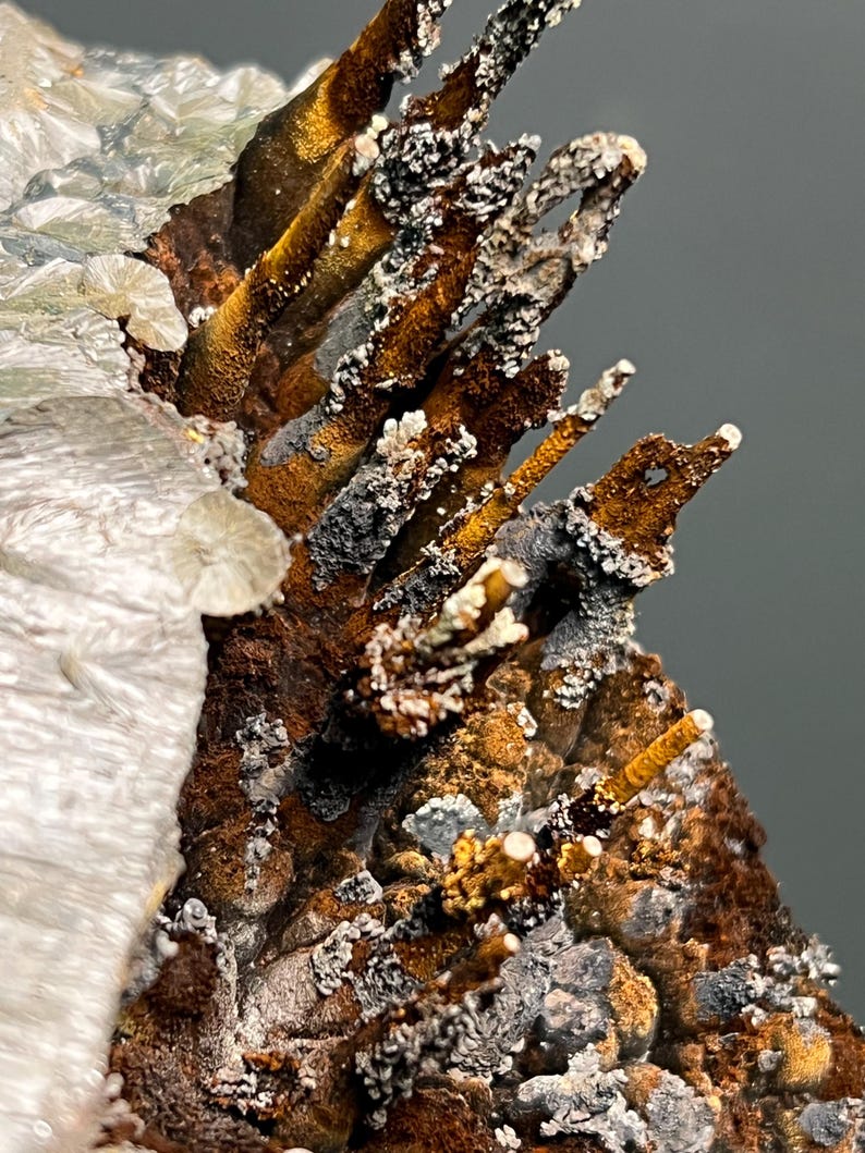 Museum Quality Very Special Specularite and Limonite on Stalactite ...
