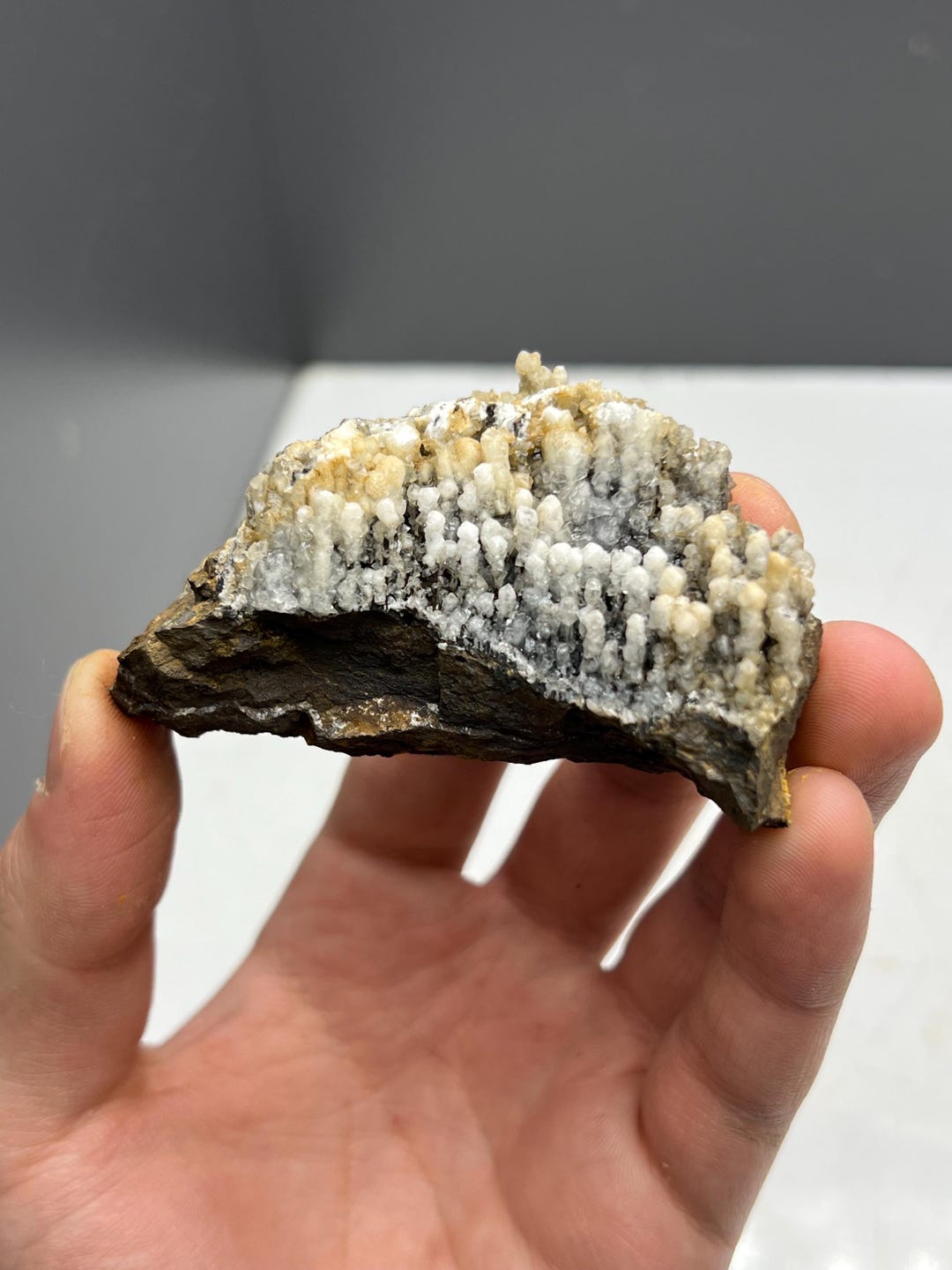 Museum Quality, Very Showy Crystal Calcite on Stalactite Hematite ...