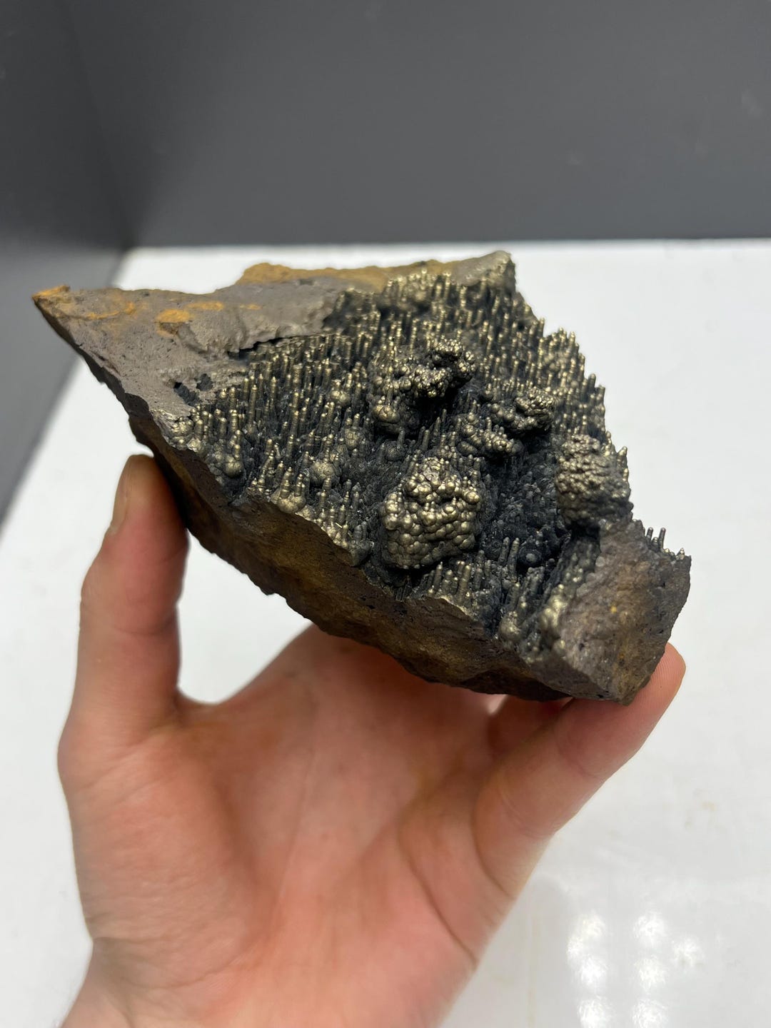 Museum Quality, Very Showy Golden Color Stalactite Goethite, Special ...