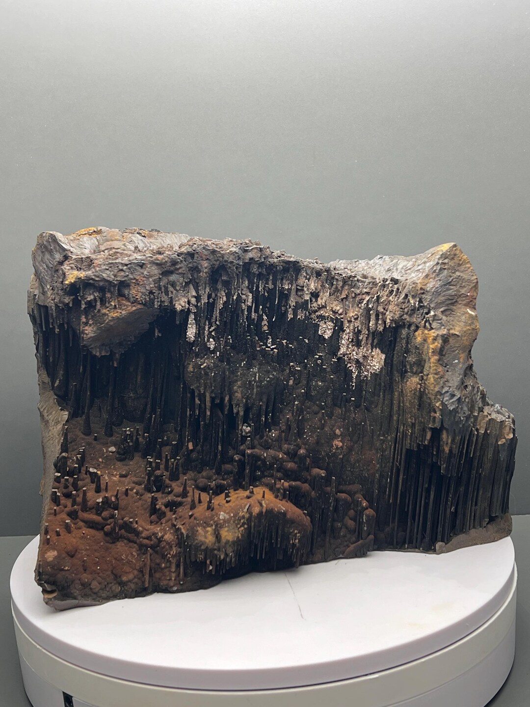 Limonite and Specularite on Stalactite Goethite Mineral Specimen - Etsy