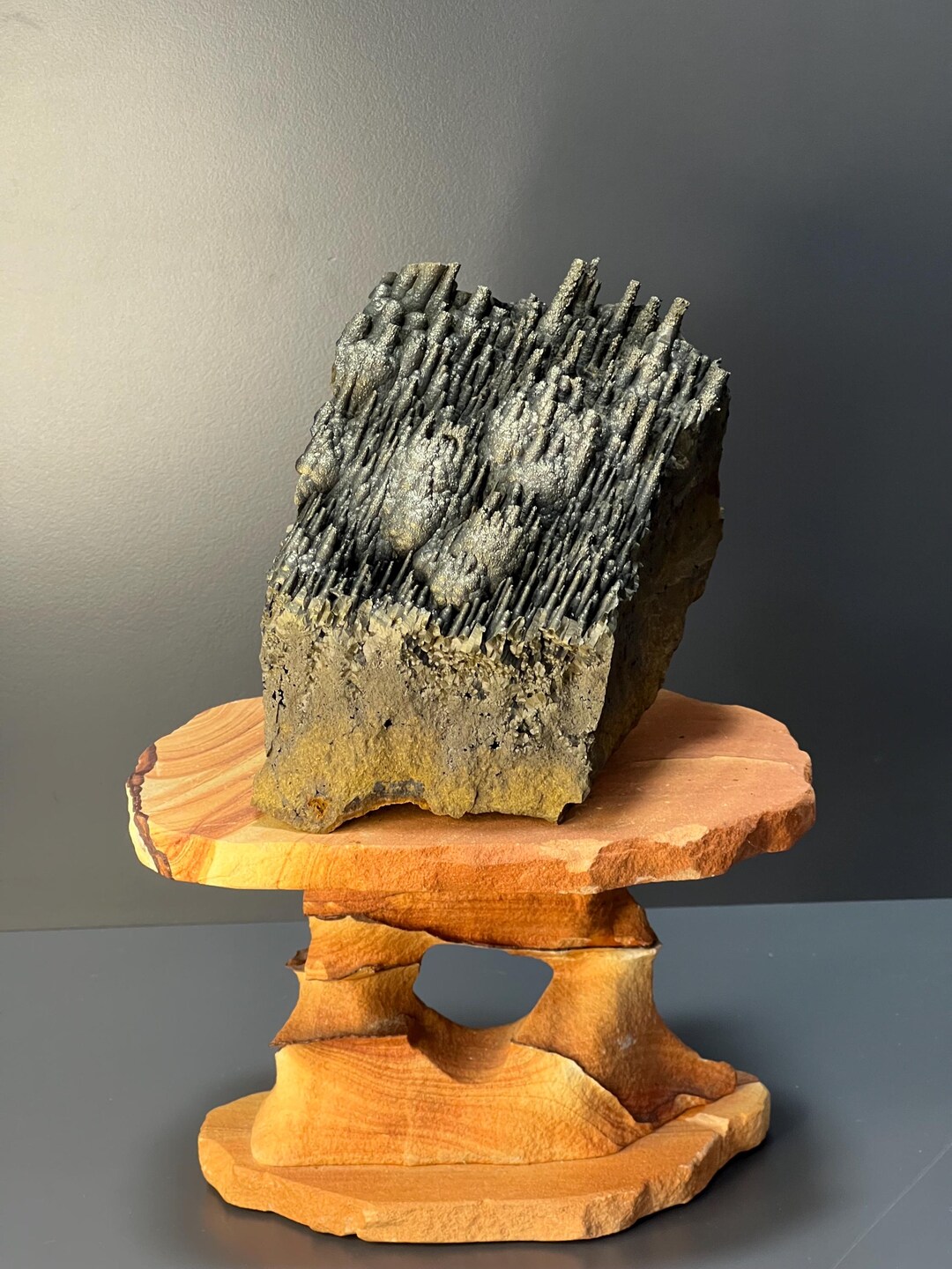 Museum Quality! Very Special Golden Color Stalactite Goethite, for ...