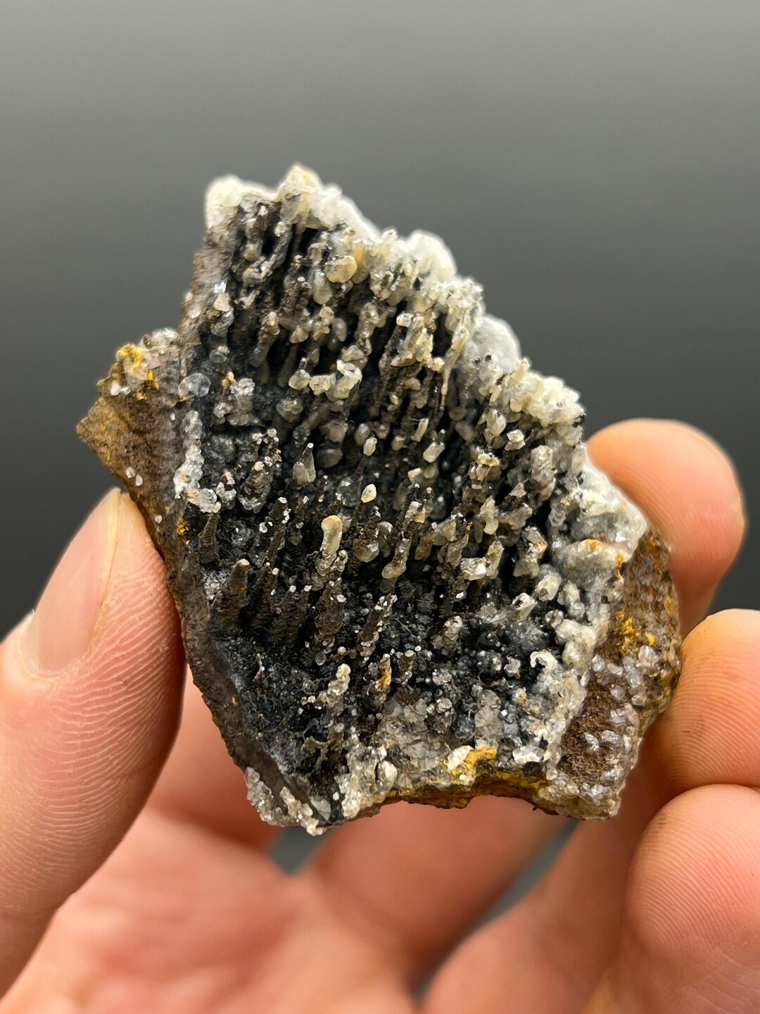 Museum Quality, Very Showy Crystal Calcite on Stalactite Hematite ...