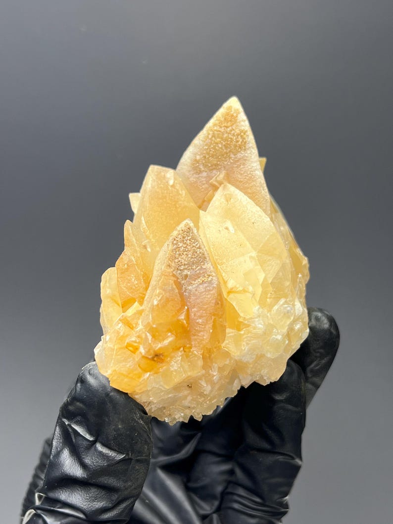 Orange Crystal Calcite Specimen - Etsy