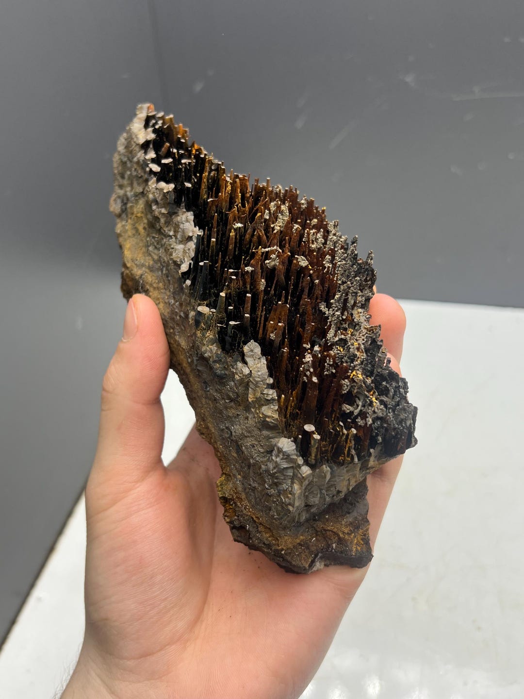 Museum Quality, Very Showy Limonite and Specularite With Stalactite ...