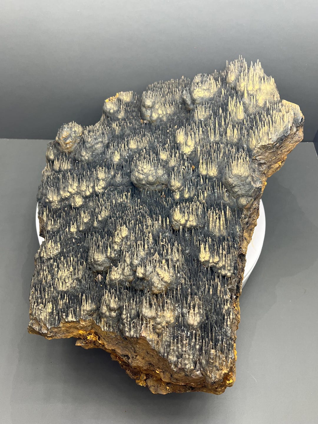 Museum Quality, Very Very Special! Big Golden Color Stalactite Goethite ...