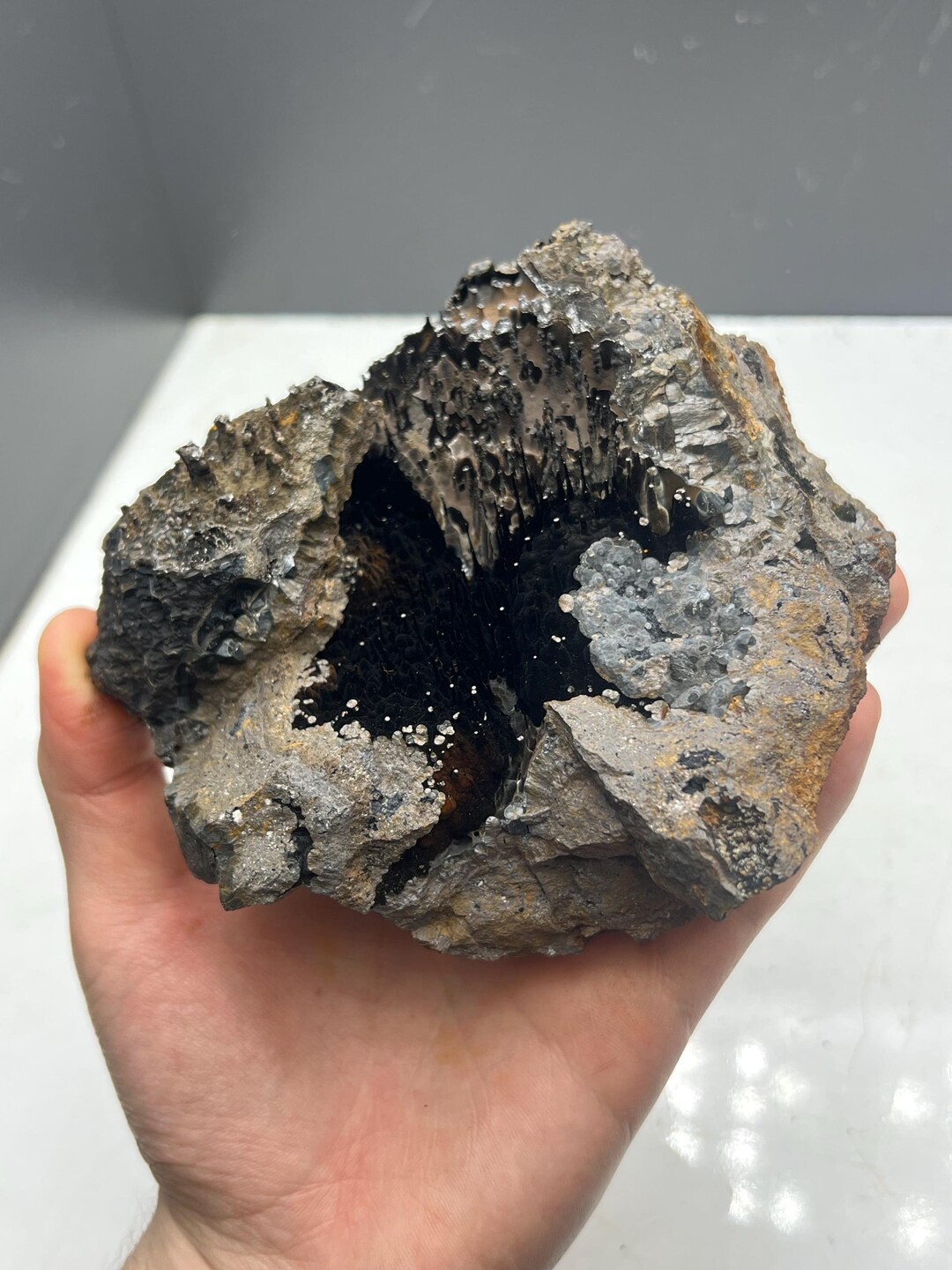 Limonite Specularite on Goethite Stalactite, Mineral Collection - Etsy
