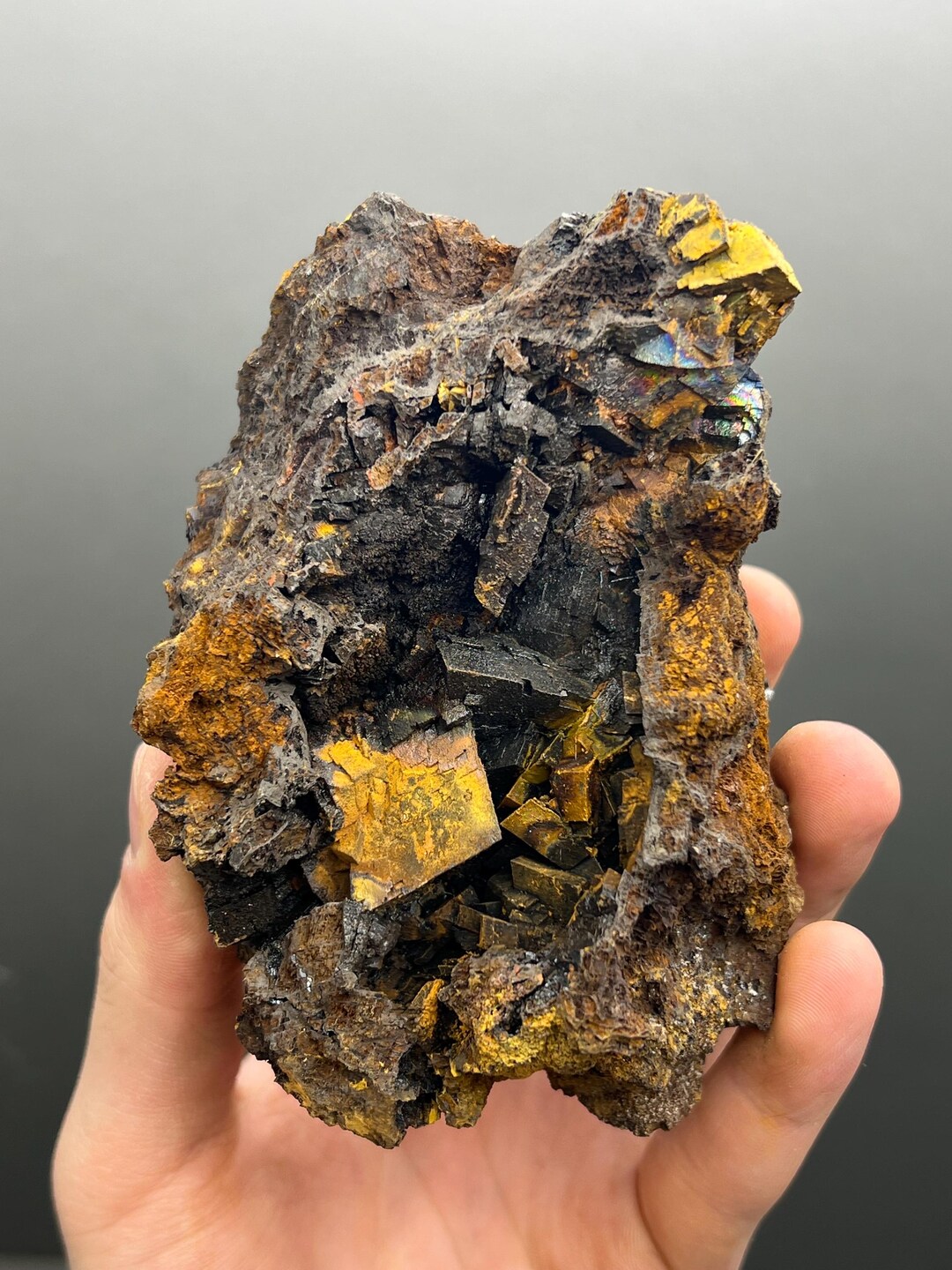 Special Quality Very Showy Colorful İron Siderite, Special Collections ...